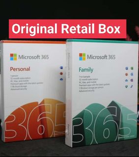 Retail Box Microsoft 365 family - Microsoft Office 365 One Year ...