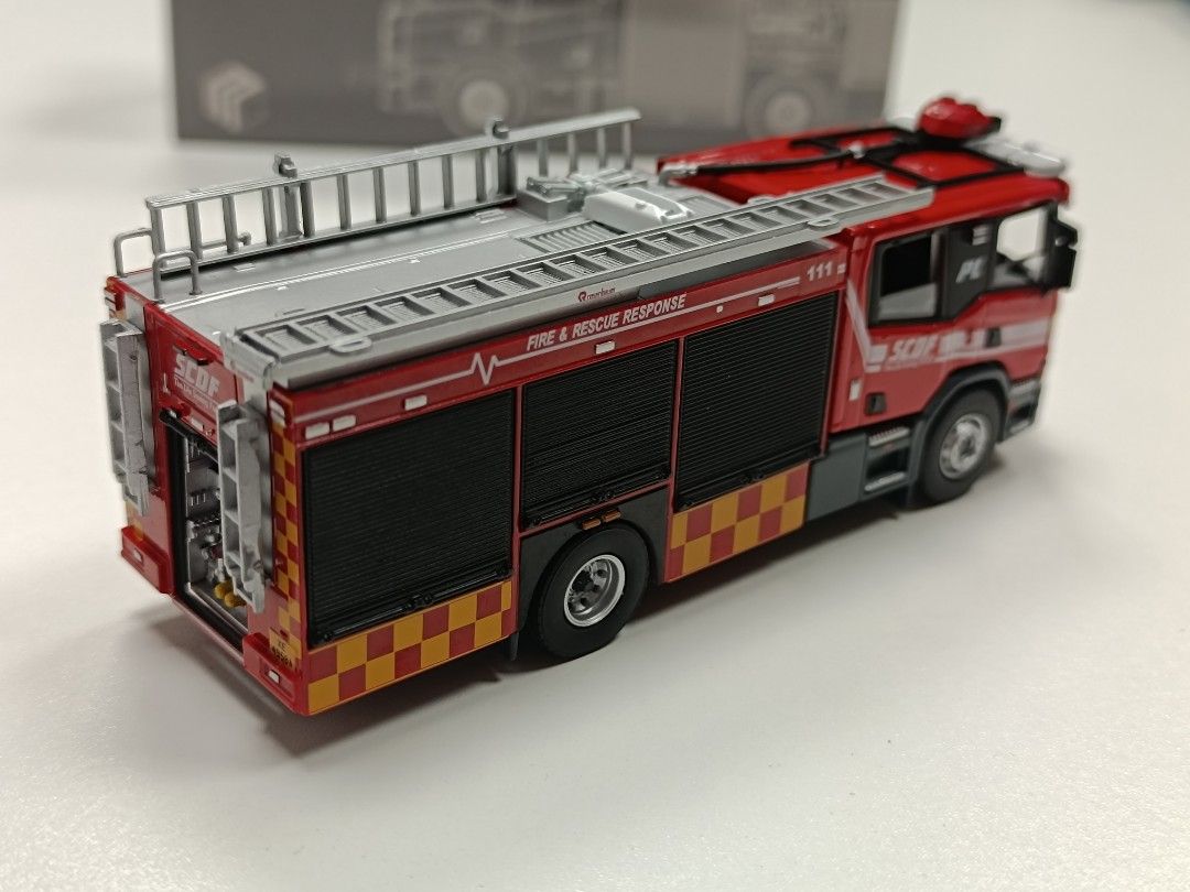 SCDF Fire Pump Ladder / Fire Engine 15 Anniversary Model Scale 1/64 ...