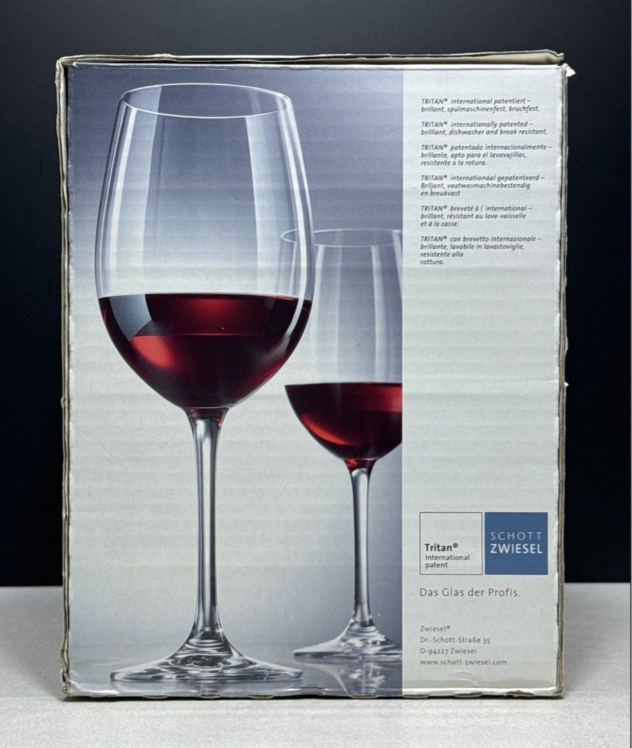 SCHOTT ZWIESEL CLASSICO WINE GLASSES Set of 6 Made in Germany, Food & Drinks, Alcoholic ...