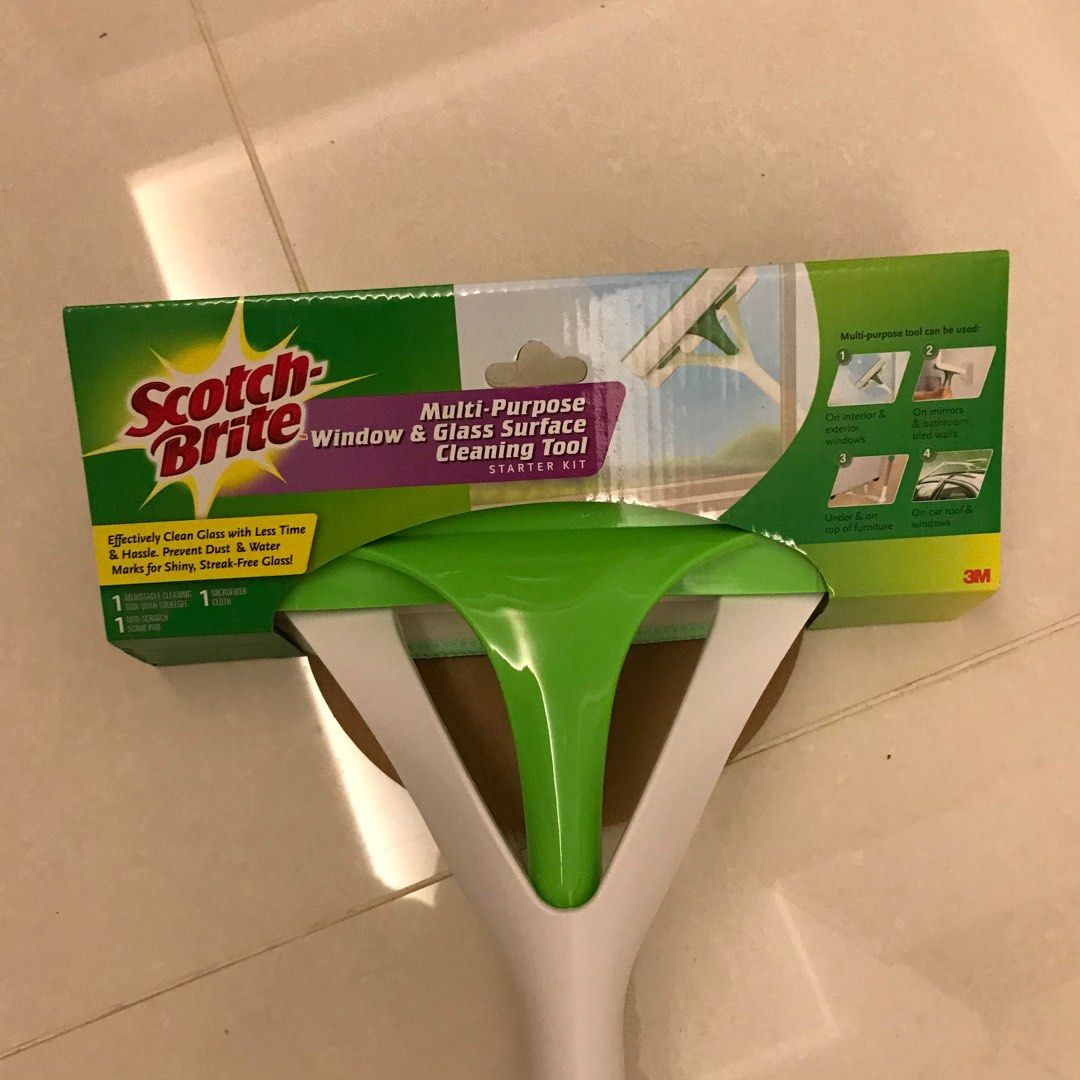Scotch Brite Multi-Purpose Window & Glass Surface Cleaning Tool ...