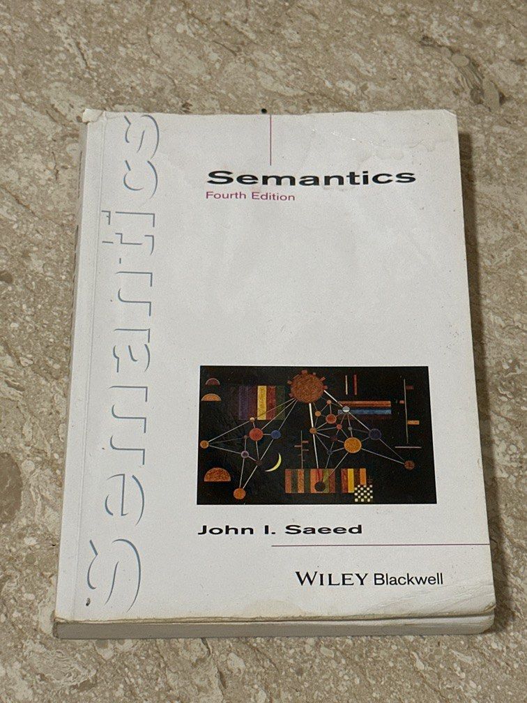 Semantics by Saeed (4th Ed), Hobbies & Toys, Books & Magazines ...