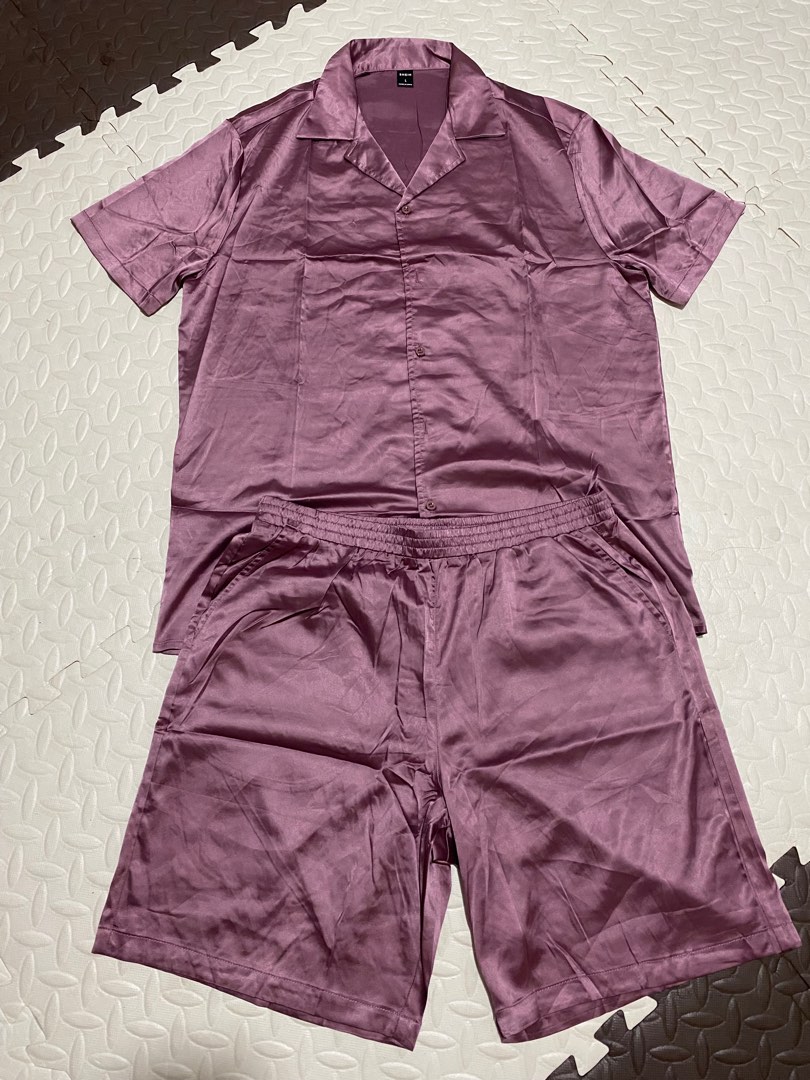Shein Men Silk Coords, Men's Fashion, Tops & Sets, Sets & Coordinates ...