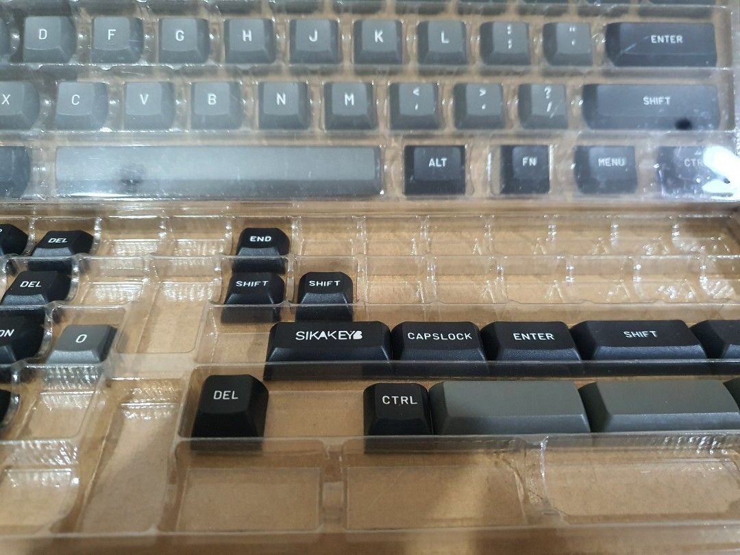 Sikakeyb MSA Profile Gray and Black Keycaps, Computers & Tech, Parts ...