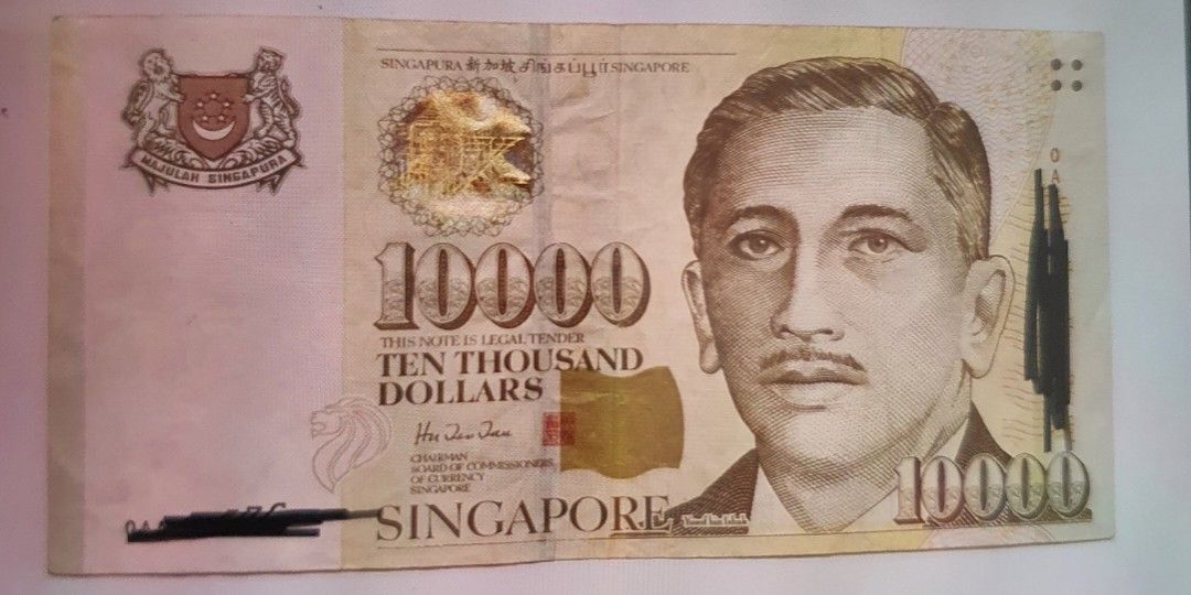 Singapore $10000 note, Hobbies & Toys, Memorabilia & Collectibles ...