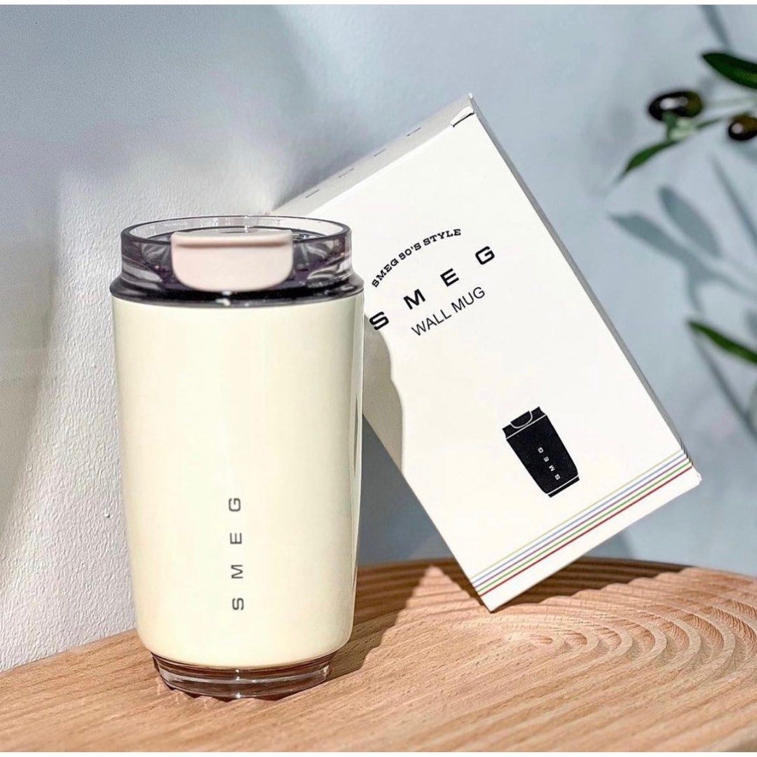 Smeg Insulated Mug Tumbler Cream Furniture And Home Living