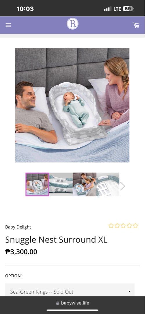 Snuggle Nest Portable Co-Sleeper bed, Babies & Kids, Baby Nursery ...