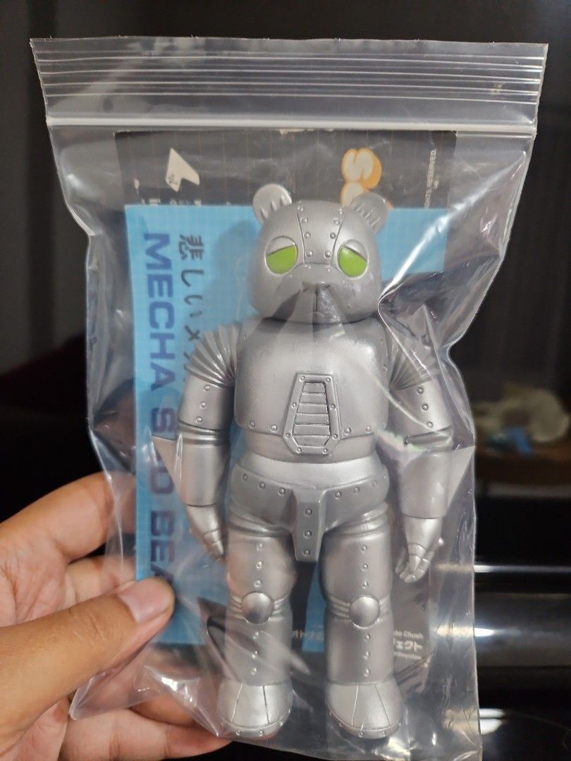 Sofubi Luke Cheuh Mecha Sad Bear, Hobbies & Toys, Toys & Games on Carousell