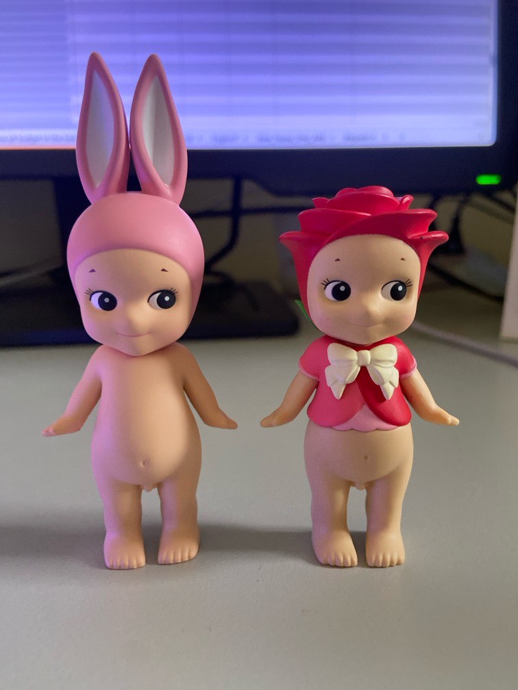 Sonny Angel Rabbit + Rose Set, Hobbies & Toys, Toys & Games on Carousell