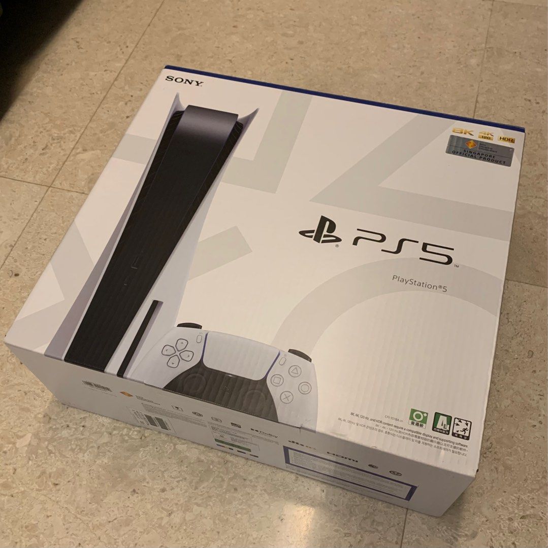 SONY PlayStation PS5 Console Disc Version, Video Gaming, Video Game ...