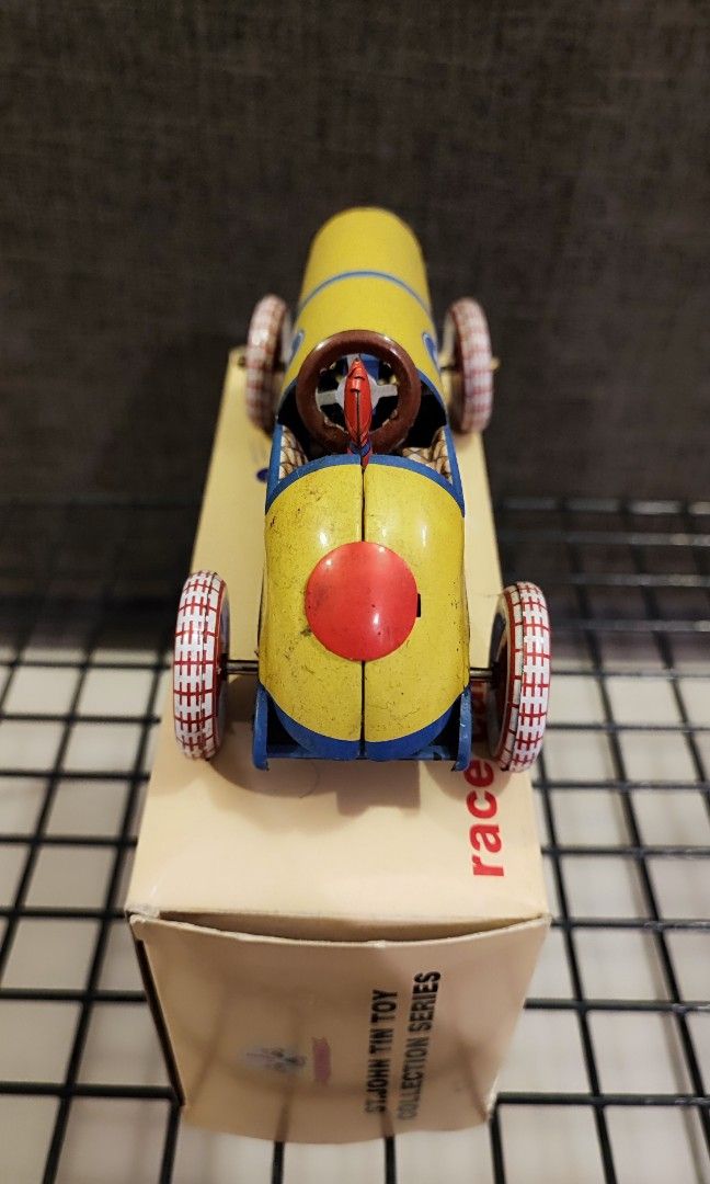 St John Tin Toy Collection Series Wind-Up Tin Small Speedway Race Car ...