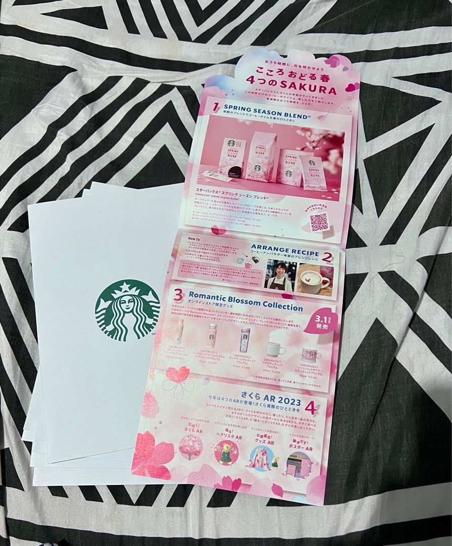 Starbucks Sakura 2023 Booklet, Hobbies & Toys, Memorabilia & Collectibles, Fan Merchandise on ...