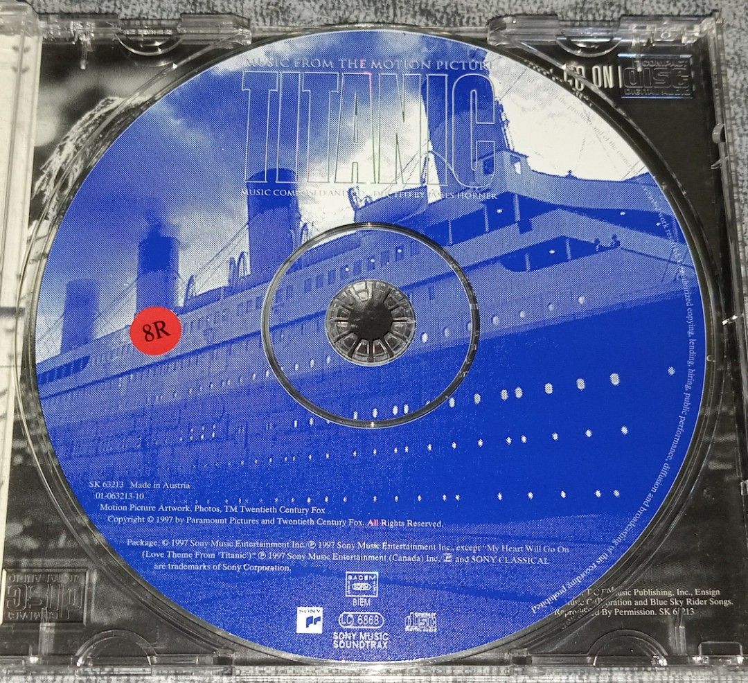 TITANIC CD, Hobbies & Toys, Music & Media, CDs & DVDs on Carousell