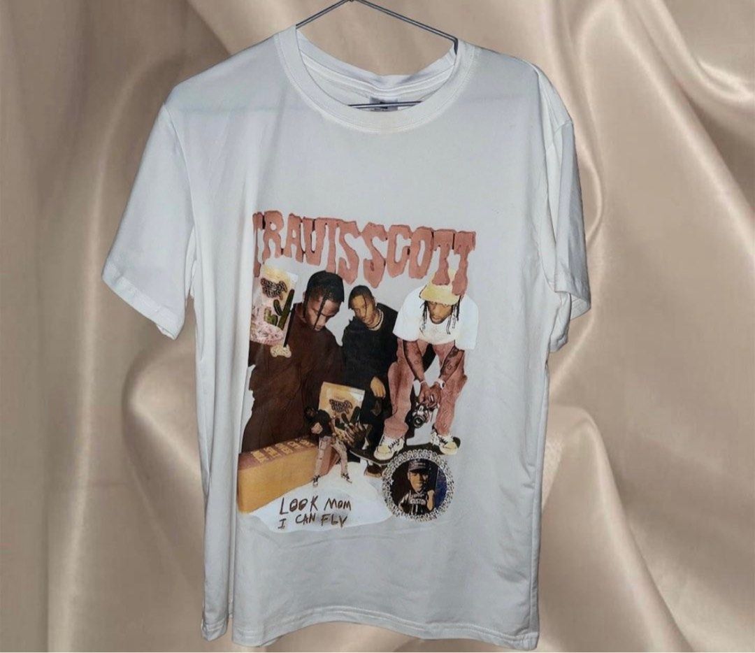 Travis Scott Graphic Bootleg Shirt, Women's Fashion, Tops, Shirts on ...