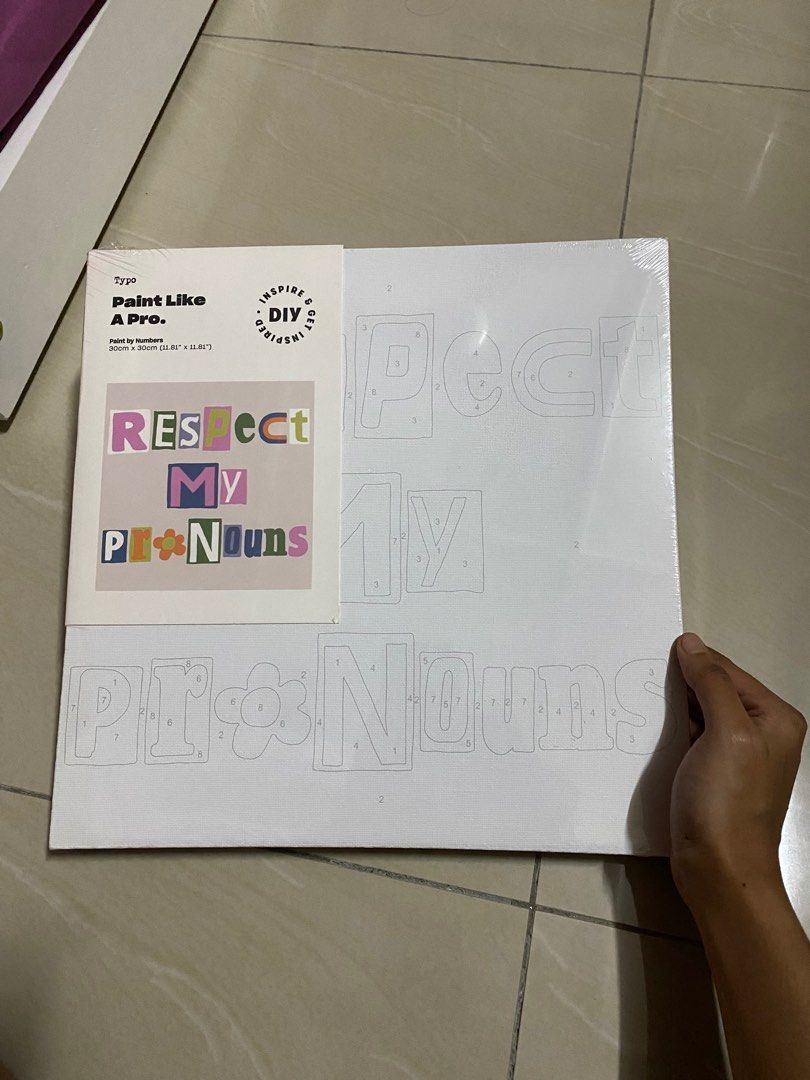 Typo DIY Paint by Number kit, Hobbies & Toys, Stationery & Craft, Other ...