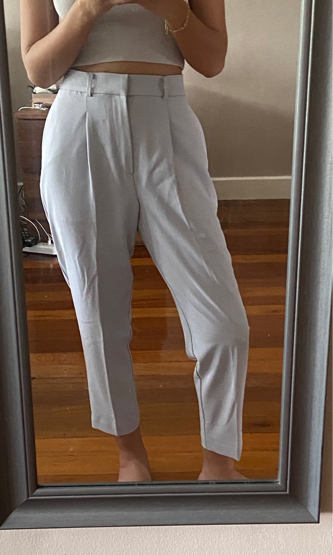 Uniqlo Drape Relaxed Ankle Pants, Women's Fashion, Bottoms, Other ...