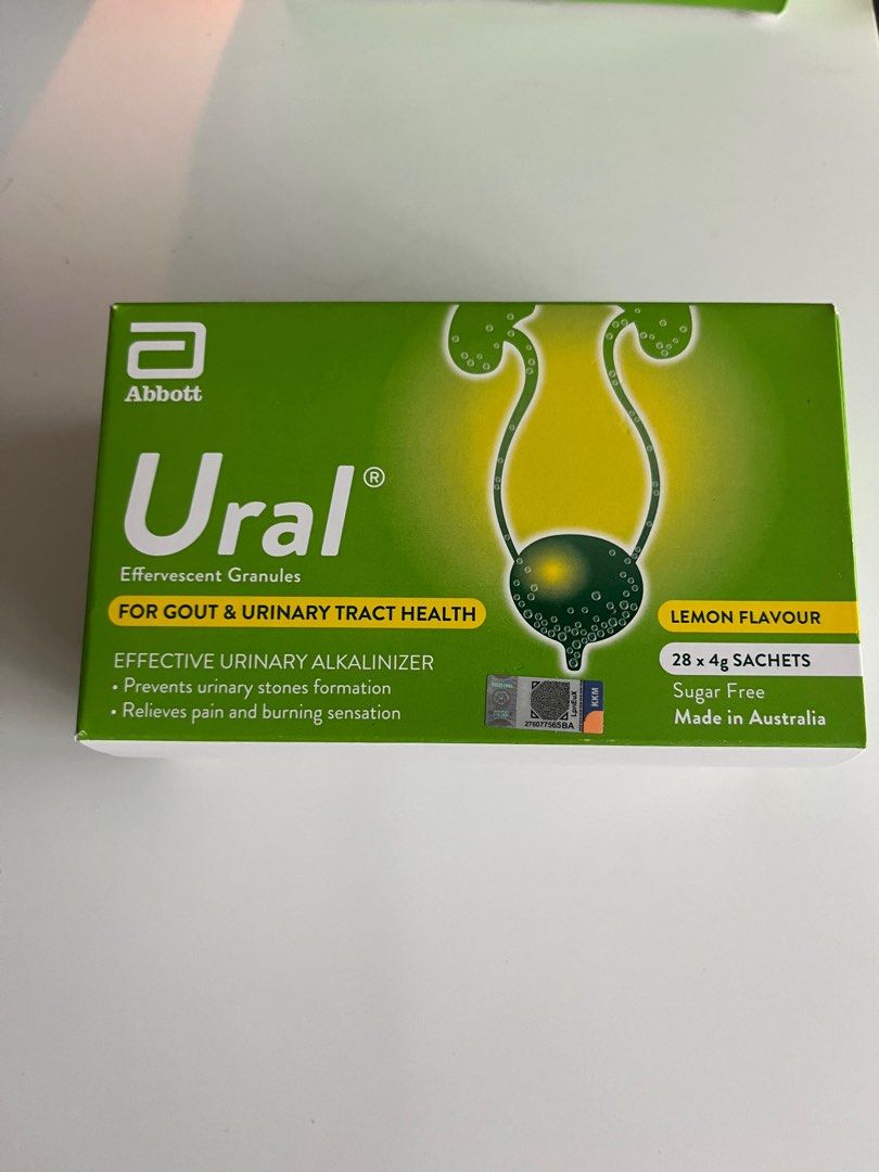 Ural Effervescent Granules (For UTI), Health & Nutrition, Medical ...