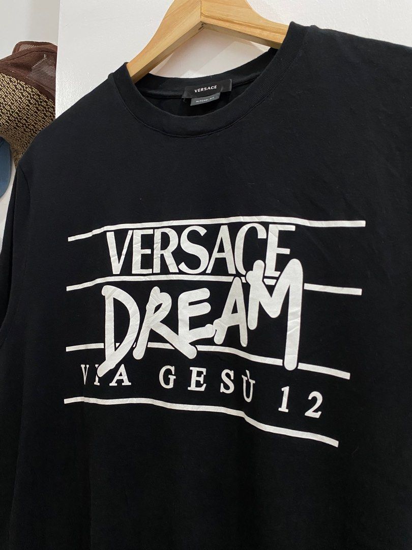 VERSACE DREAM VIA GESU 12 TEE, Luxury, Apparel on Carousell