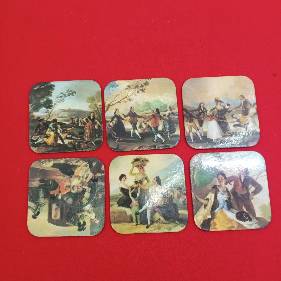 Vintage laminated 4"x4" coaster from UK for 145 each *X20, Hobbies ...