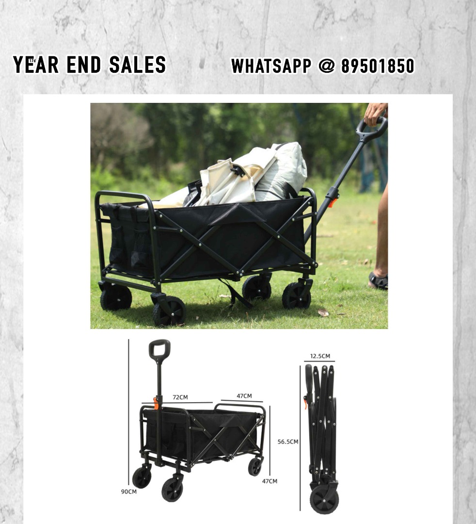 Wagon Trolley Foldable Folding Stroller Stoller for Kid children ...