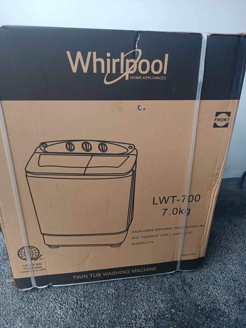 Whirlpool twin tub with dryer washing machine 7kg, TV & Home Appliances ...