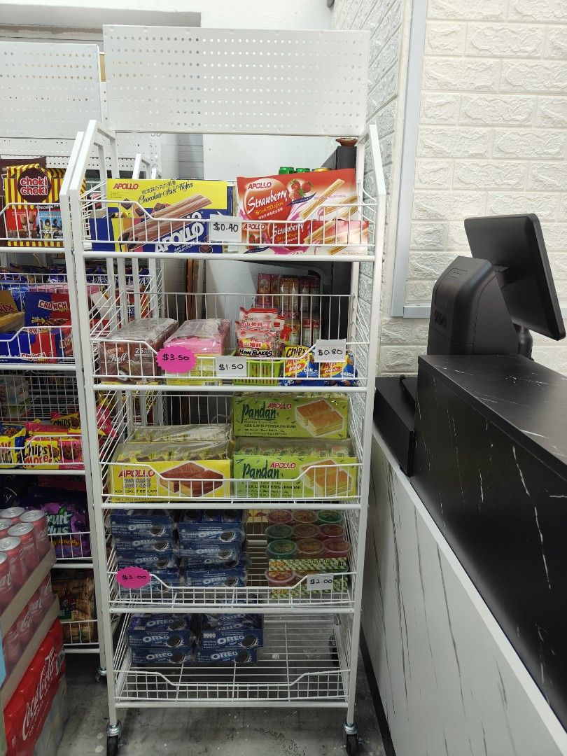 White racks, Furniture & Home Living, Furniture, Shelves, Cabinets ...