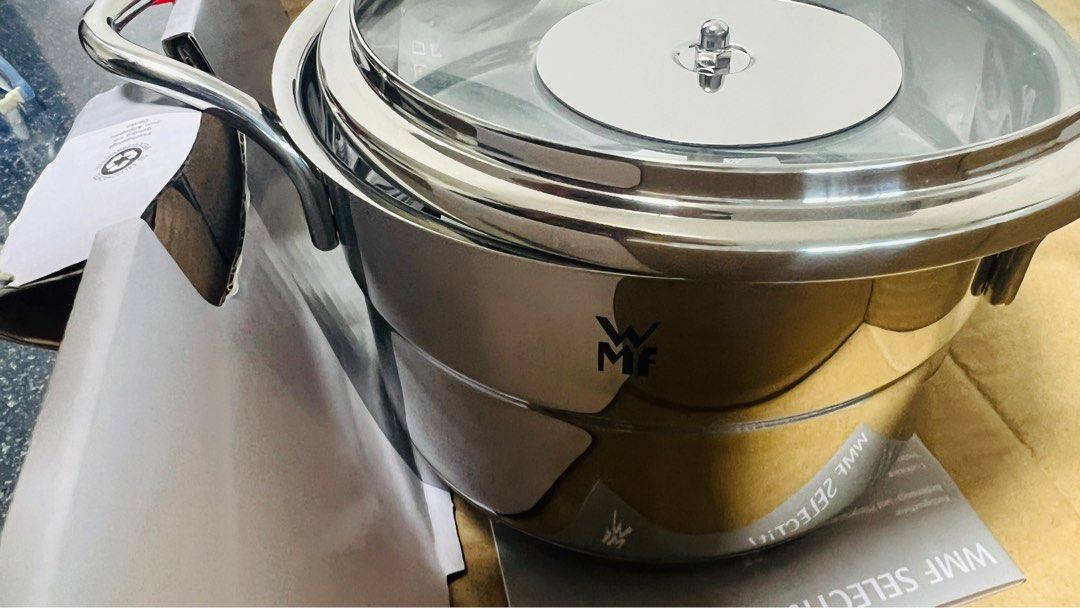 WMF Stainless Steel Pot - 16cm, Furniture & Home Living, Kitchenware ...