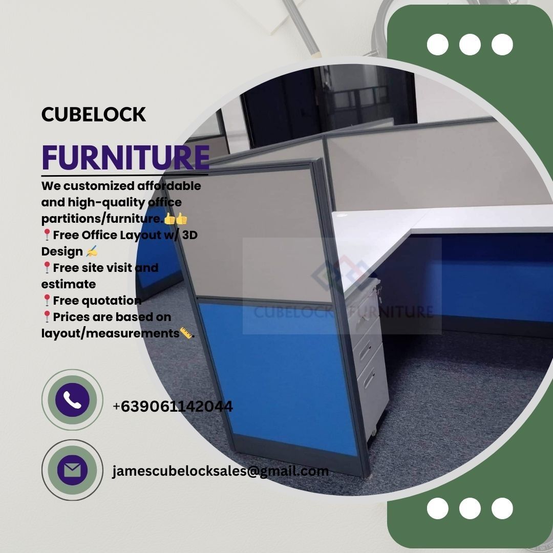 Workstation Full Fabric Partition, Furniture & Home Living, Office ...