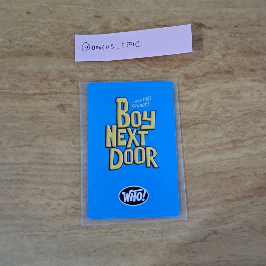 [WTS] Boynextdoor Wonhak Who pc, Hobbies & Toys, Collectibles ...