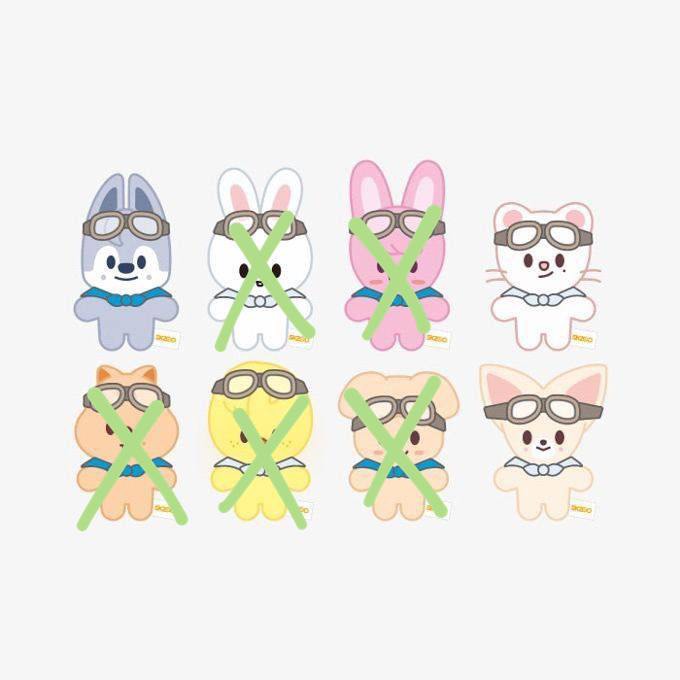 [WTS] Stray Kids SKZ SKZOO Pilot 10cm Wolfchan Jiniret Foxl.Ny Plush ...