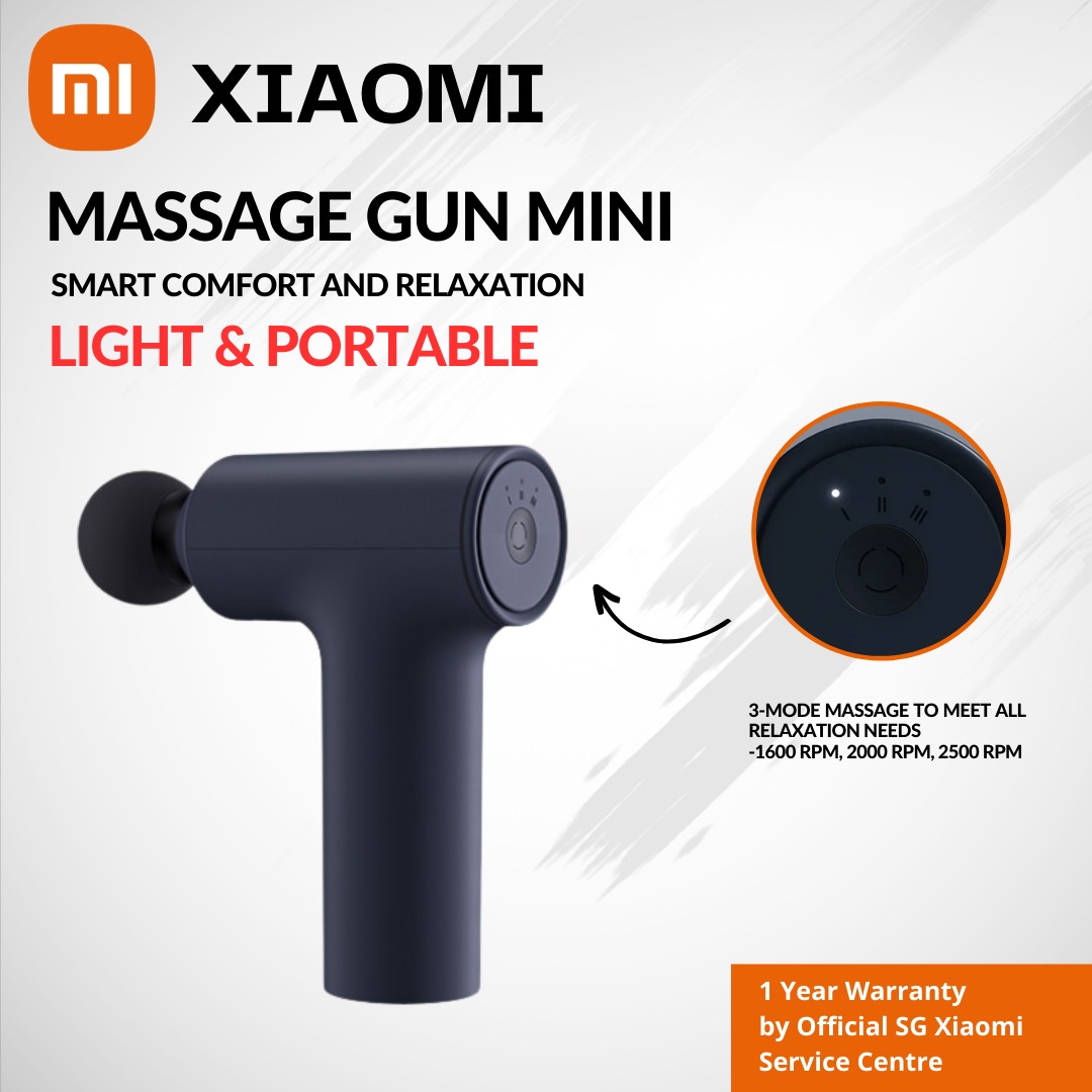 Xiaomi Massage Gun Mini Smart Pressure Sensing Comfort Light and ...