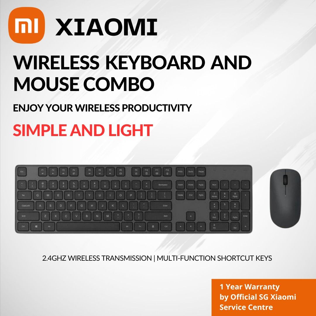Xiaomi Wireless Keyboard and Mouse Combo Multifunction Shortcut Keys ...