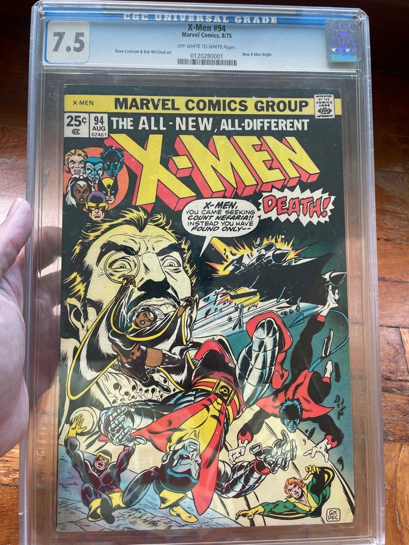 Marvel comics X-men 94 cgc 7.5 xmen comics wolverine not dc not ...
