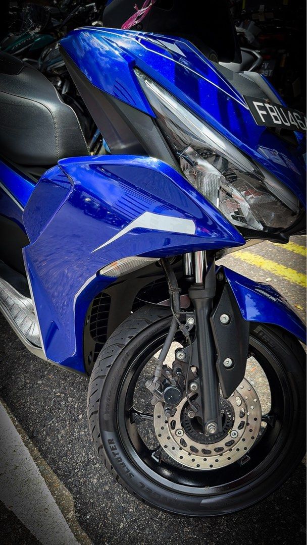 Yamaha Aerox 155 V2 Key model COE Feb 2032, Motorcycles, Motorcycles ...