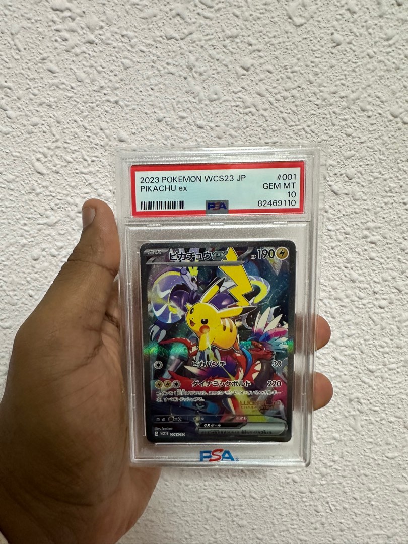 Yokohama WCS 2023 Pikachu Ex PSA 10, Hobbies & Toys, Toys & Games on Carousell