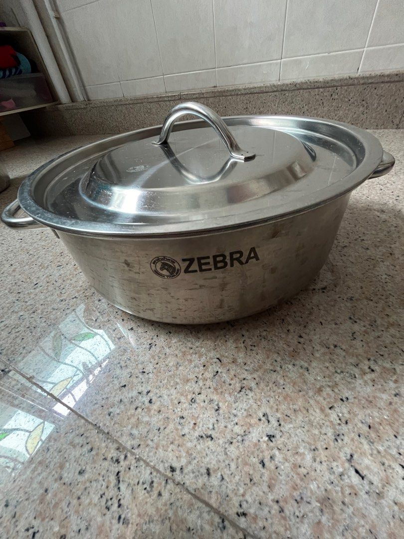 Zebra Stainless Steel Pot, Furniture & Home Living, Kitchenware ...