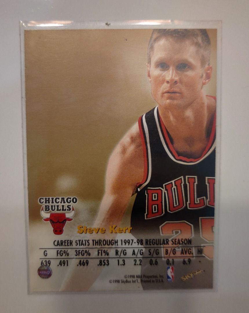 1997-98 Skybox Steve Kerr Autograph, Hobbies & Toys, Memorabilia ...