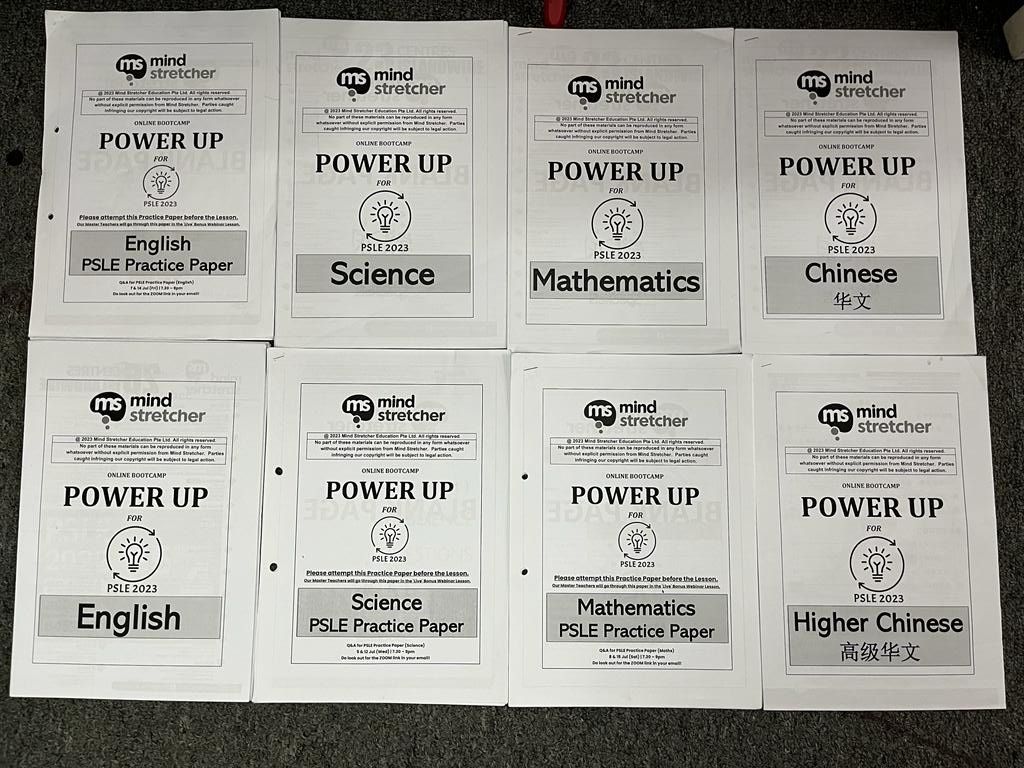 Mind Stretcher 2023 PSLE P6 Math Science English Chinese Power up ...
