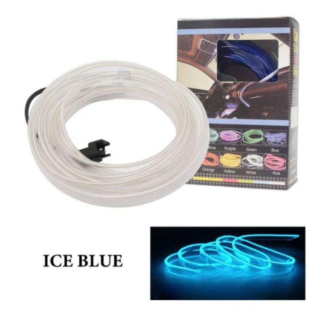 5M Car Interior LED Strips Light Decoration / Wire Rope Neon Light ...