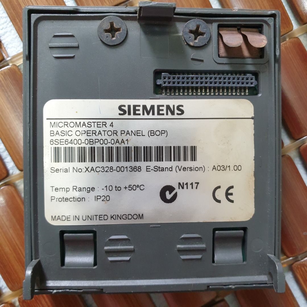 6SE6400-0BP00-0AA0 0AA1 Basic Operator Panel Siemens Micromaster 4 BOP ...