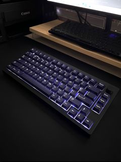 75% Custom Mechanical Keyboard (Navy Blue keycaps), Computers & Tech ...
