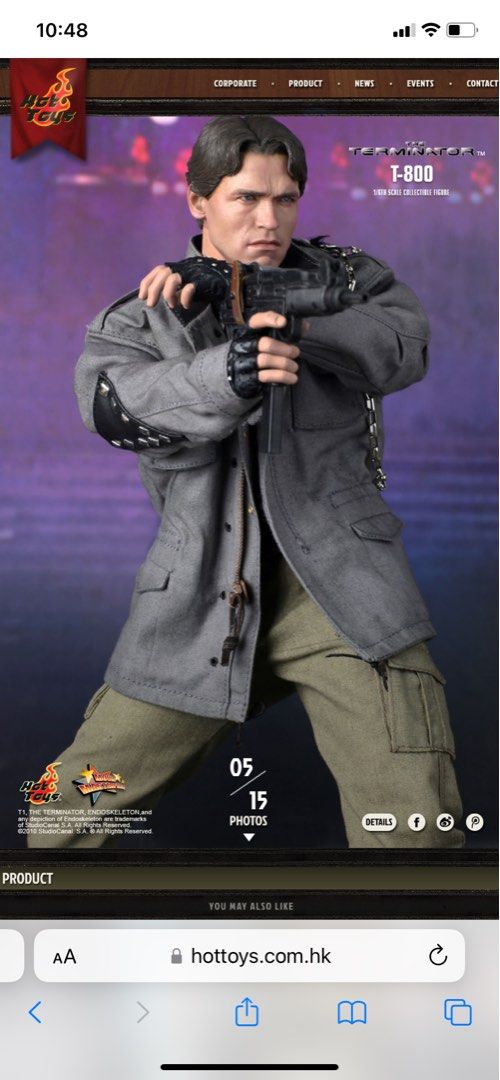 全新 Hot Toys MMS136 The Terminator 未來戰士 T1 T-800 T800 Arnold ...