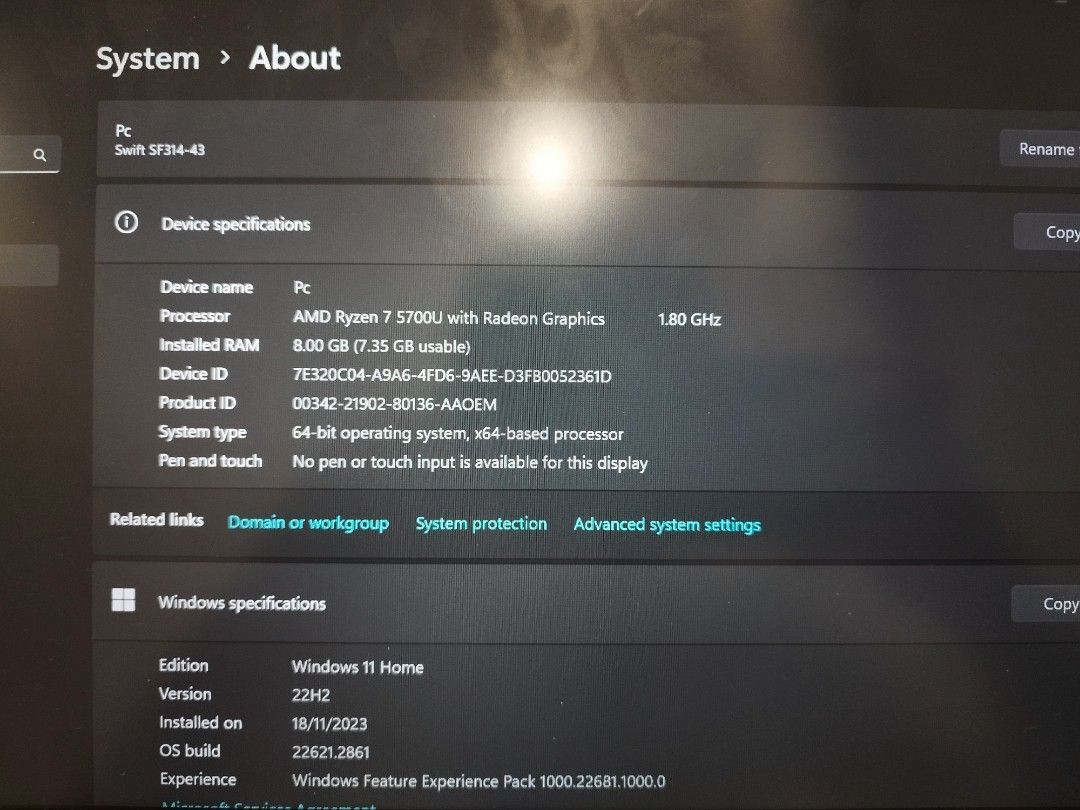 Acer Swift 3, Computers & Tech, Laptops & Notebooks on Carousell