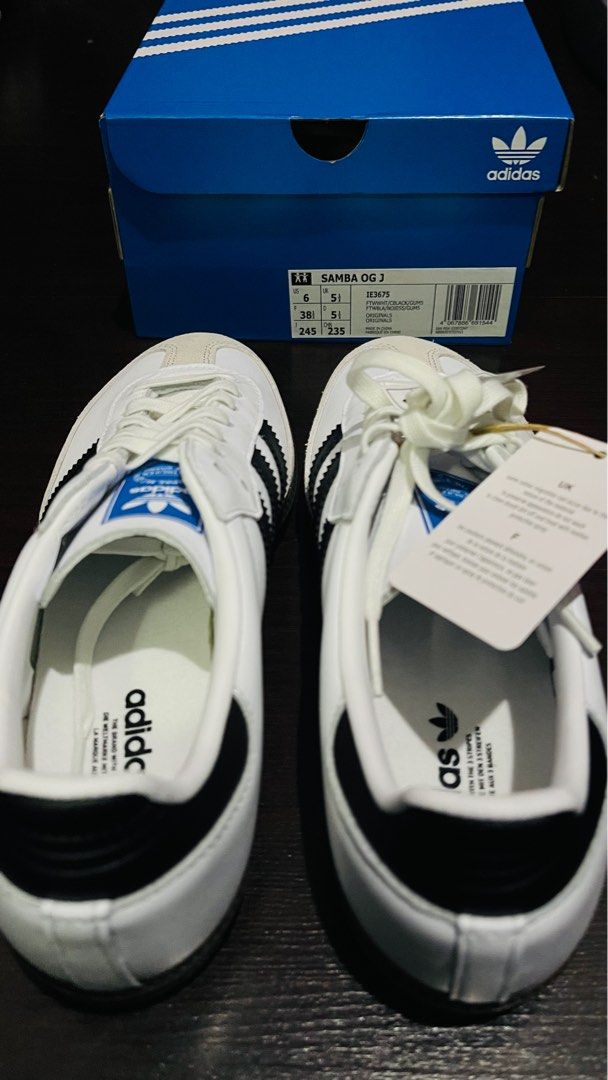 Adidas Samba OG J (Black) size US 6, Men's Fashion, Footwear, Sneakers ...