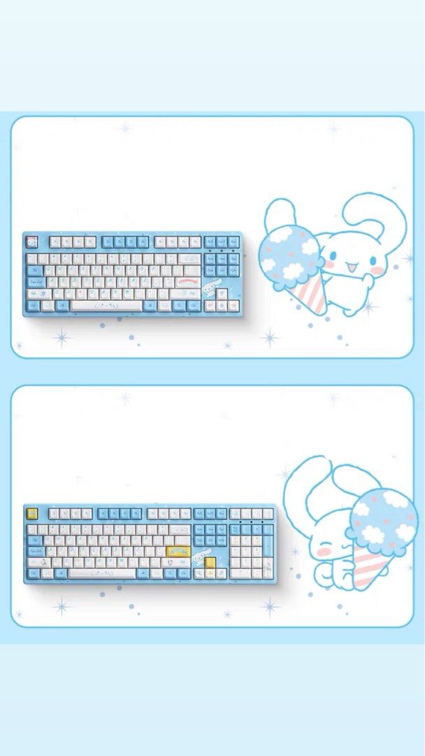 AKKO CINAMONROLL SANRIO TYPE C WIRED KEYBOARD LAPTOP / DESKTOP VERSION ...