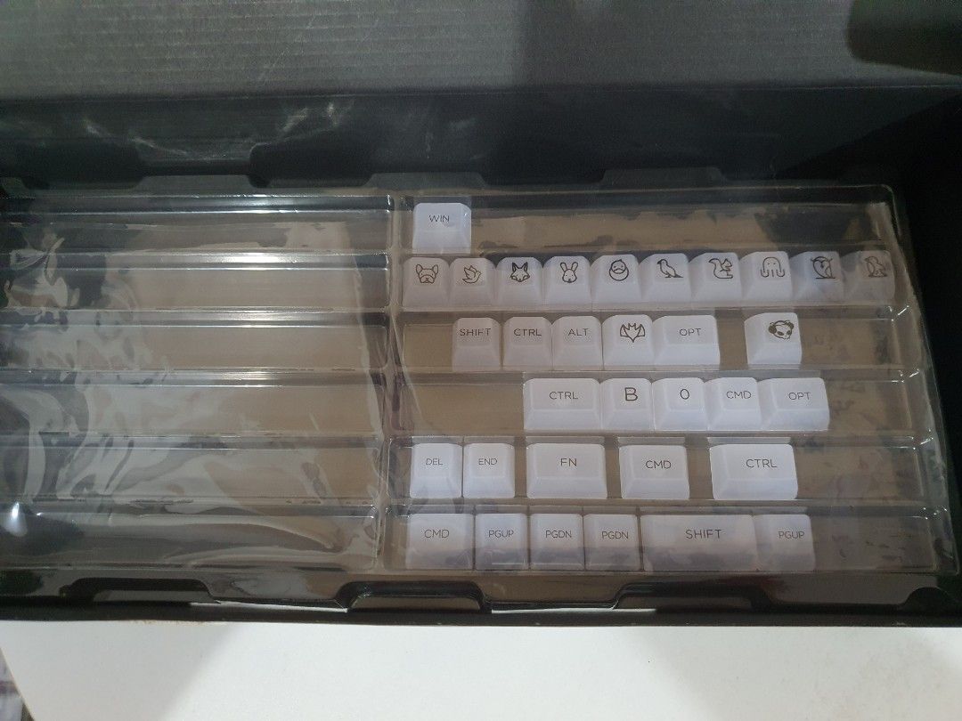 Akko Clear White V2 Transparent Keycaps Set ASA 155 Keys - Translucent ...