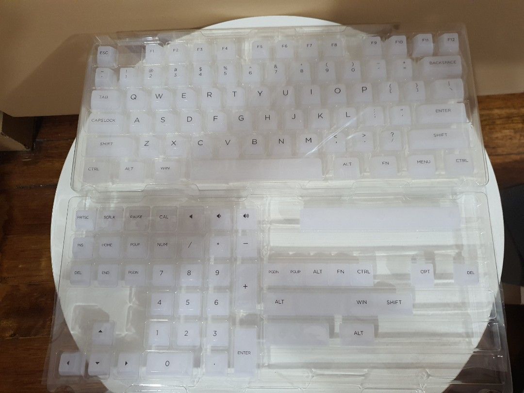 Akko Clear White V2 Transparent Keycaps Set ASA 155 Keys - Translucent ...