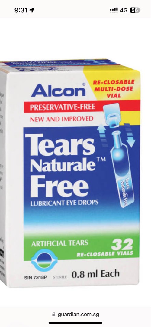Alcon Tears Naturale Lubricant Eye Drops, 32pcs, Beauty & Personal Care ...
