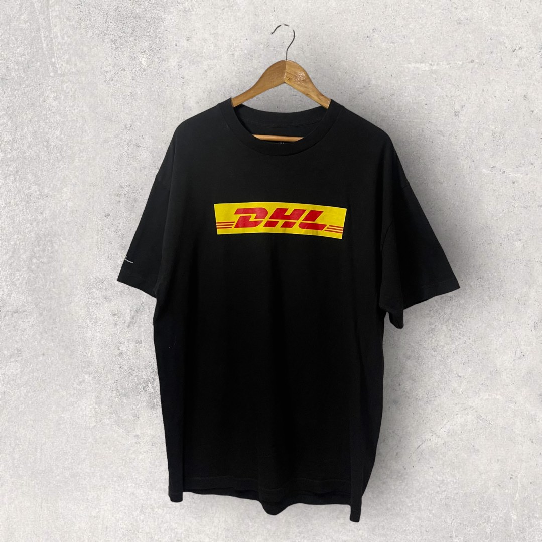 ASSC x DHL Black Logo Men's Shirt, Men's Fashion, Tops & Sets, Tshirts ...