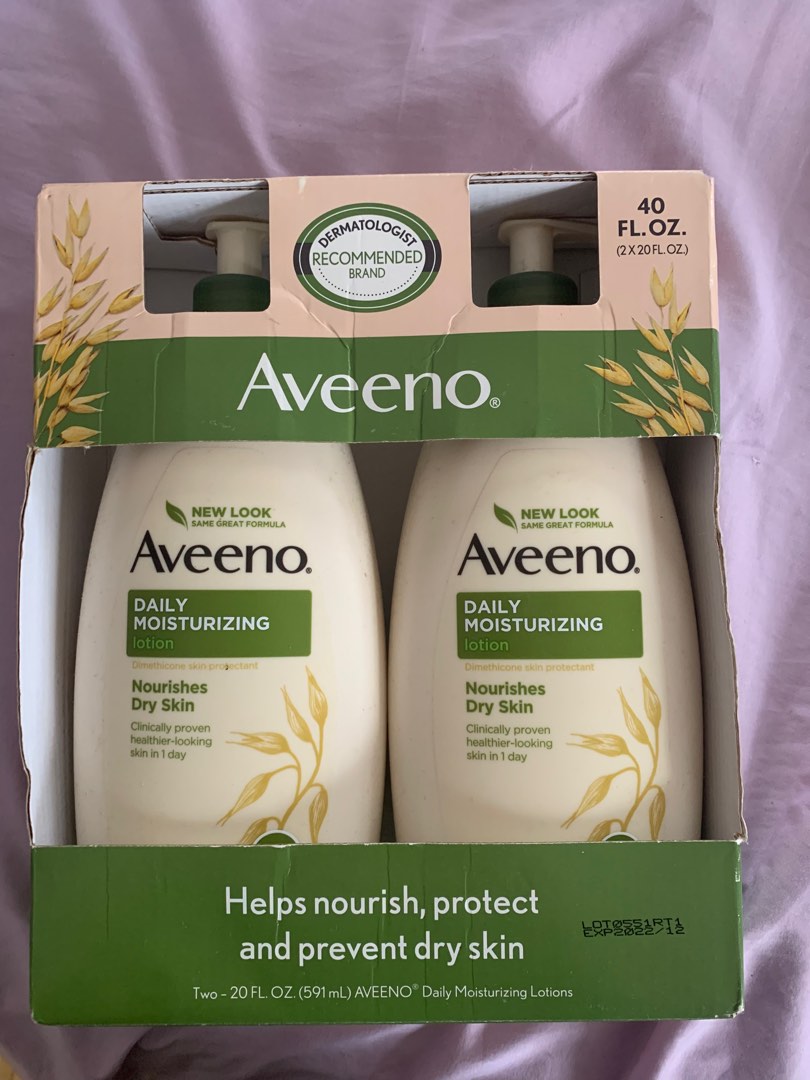 Aveeno Daily Moisturizing Lotion Beauty And Personal Care Bath And Body Body Care On Carousell