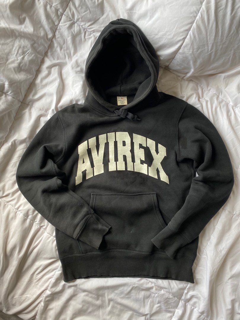 Avirex Big Logo Hoodie, Men's Fashion, Tops & Sets, Hoodies on Carousell